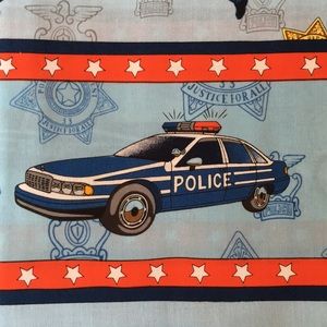 Designs by Shan | Other | Policeman Double Border Quilting Fabric ...